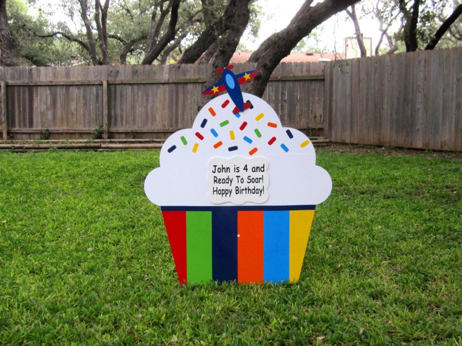 Aviation Birthday Lawn Sign ~ San Antonio, TX | Stork Lady Signs