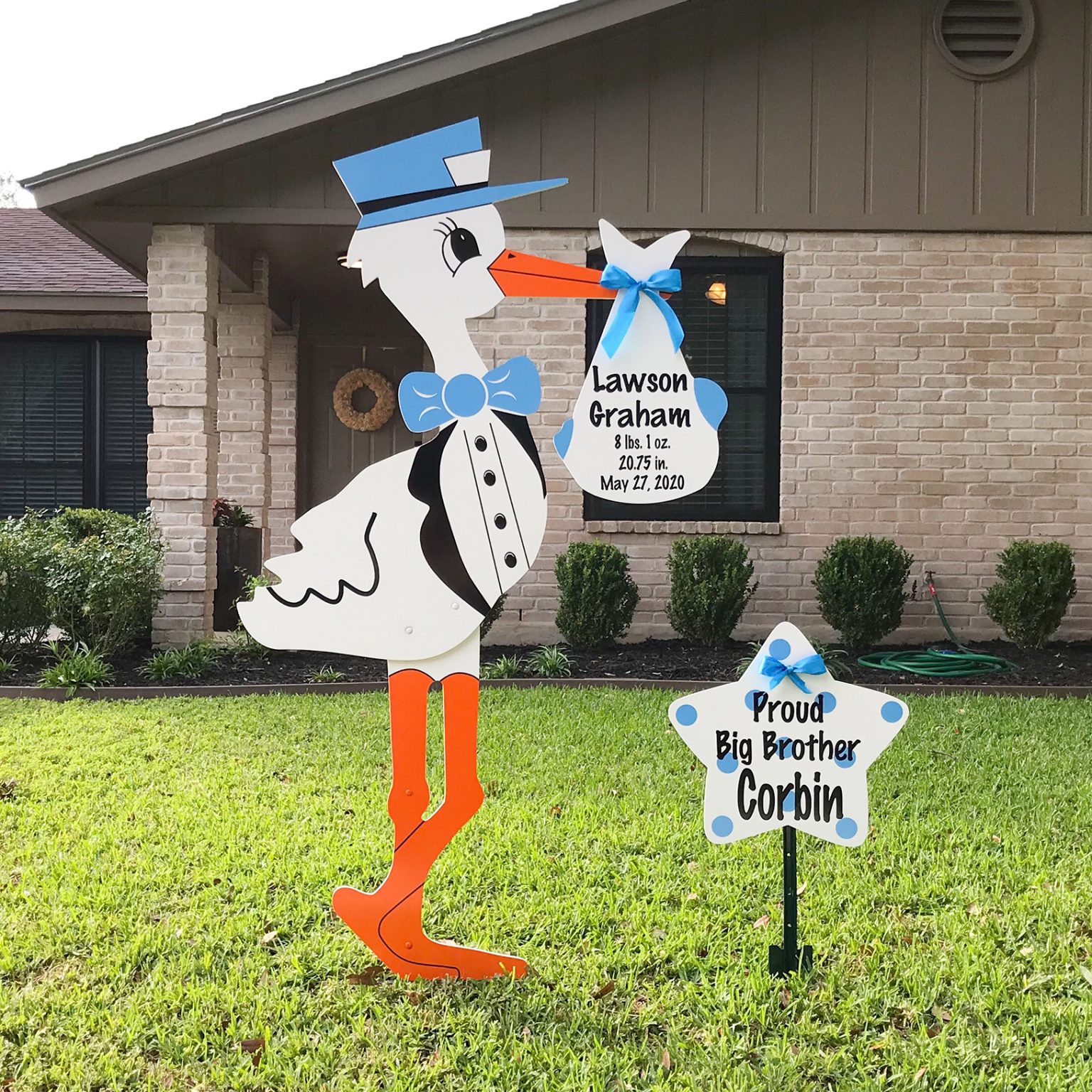 Baby Lawn Signs | Stork Lady Signs